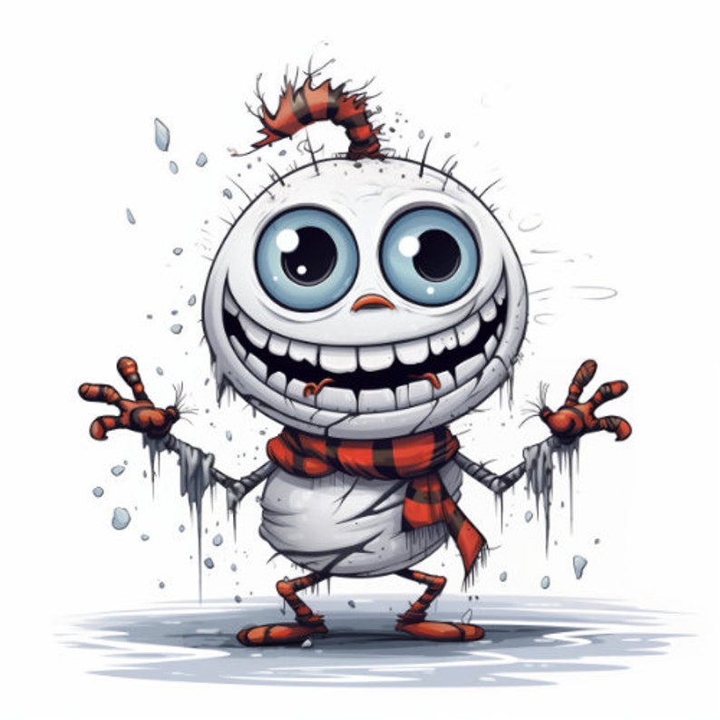 Snowman Clipart, 3 High Quality PNG, Digital Download, Card Making ...