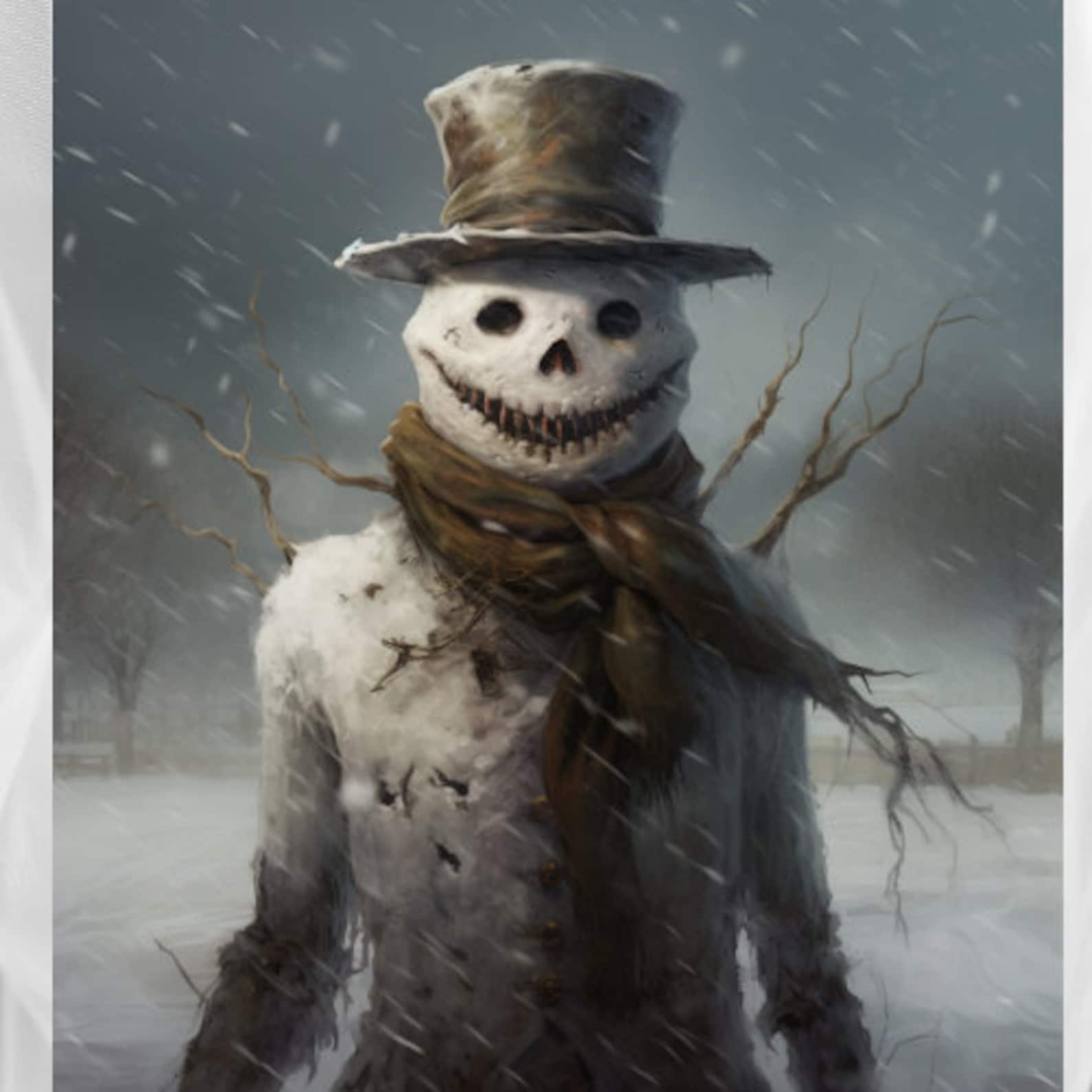 Scary Snowman Clipart, 13 Abominable Snowman, Victorian Snowman ...