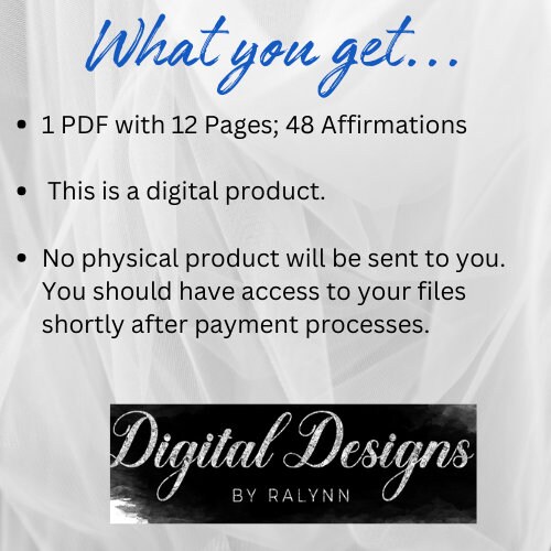 Manifesting Wealth Affirmation Bookmarks, 48 Financial Affirmations ...