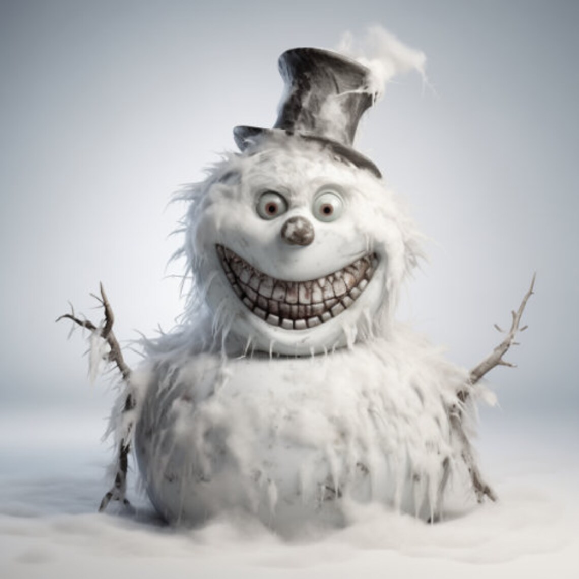 Angry Snowman Clipart, 5 High Quality PNG, Digital Download, Card ...