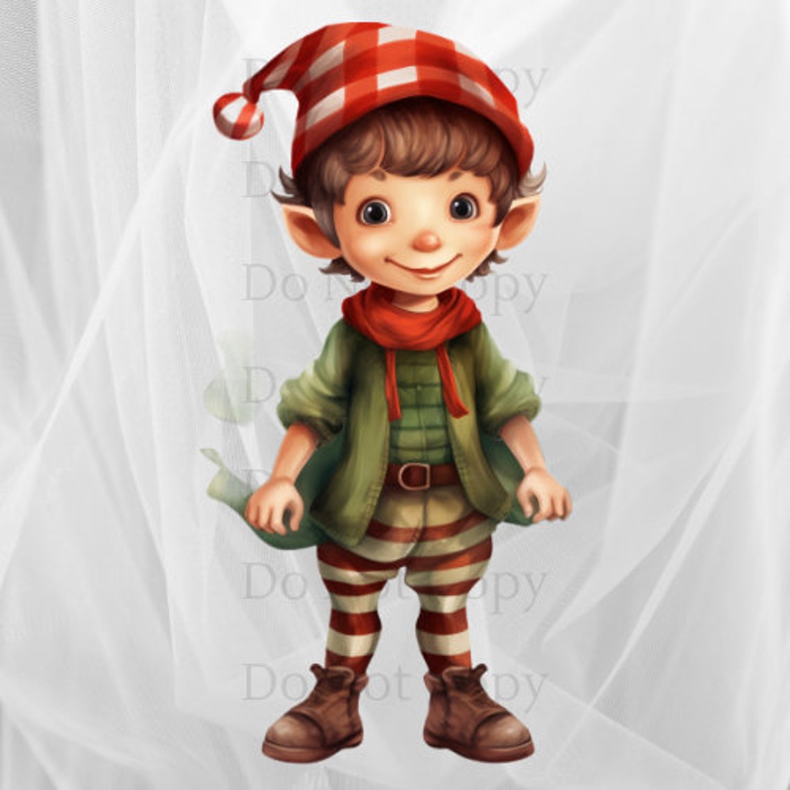 Elf Clipart 13 Elf PNG Set Santa Elf Christmas Elf Retro - Etsy
