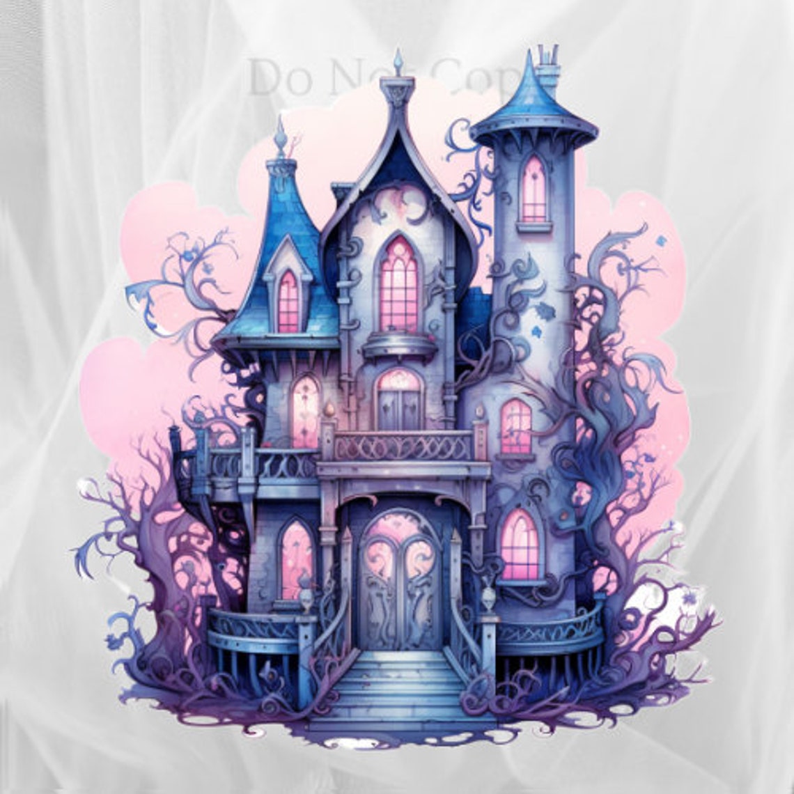 Halloween Haunted House Clipart PNG Set, 16 Halloween Clip Art ...