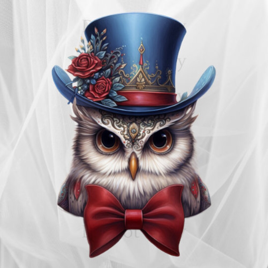 Patriotic Owl Clipart, 4 High Quality PNG, Digital Download, Card ...