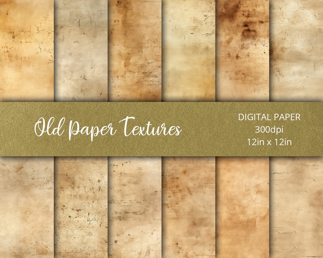 Old Paper Textures Scrapbook Paper Vintage Antique - Etsy