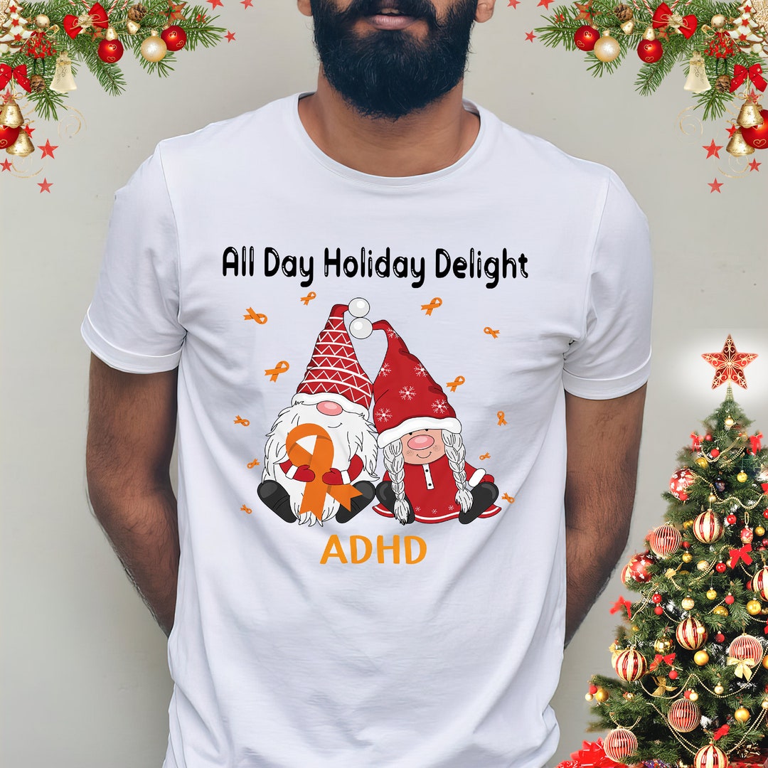 ADHD Definition All Day Holiday Delight Christmas Gnomes - Etsy