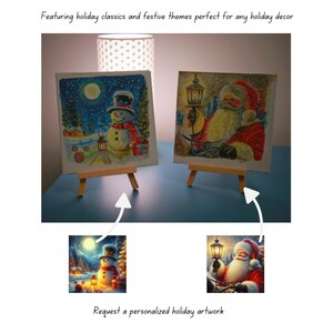 Custom Hand-painted Portraits on Mini Canvas of Pets, People, Homes, or ...