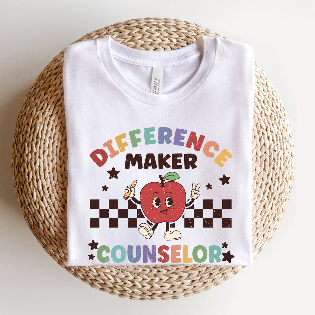 Difference Maker Counselor Shirt: School Staff T-shirt - Etsy
