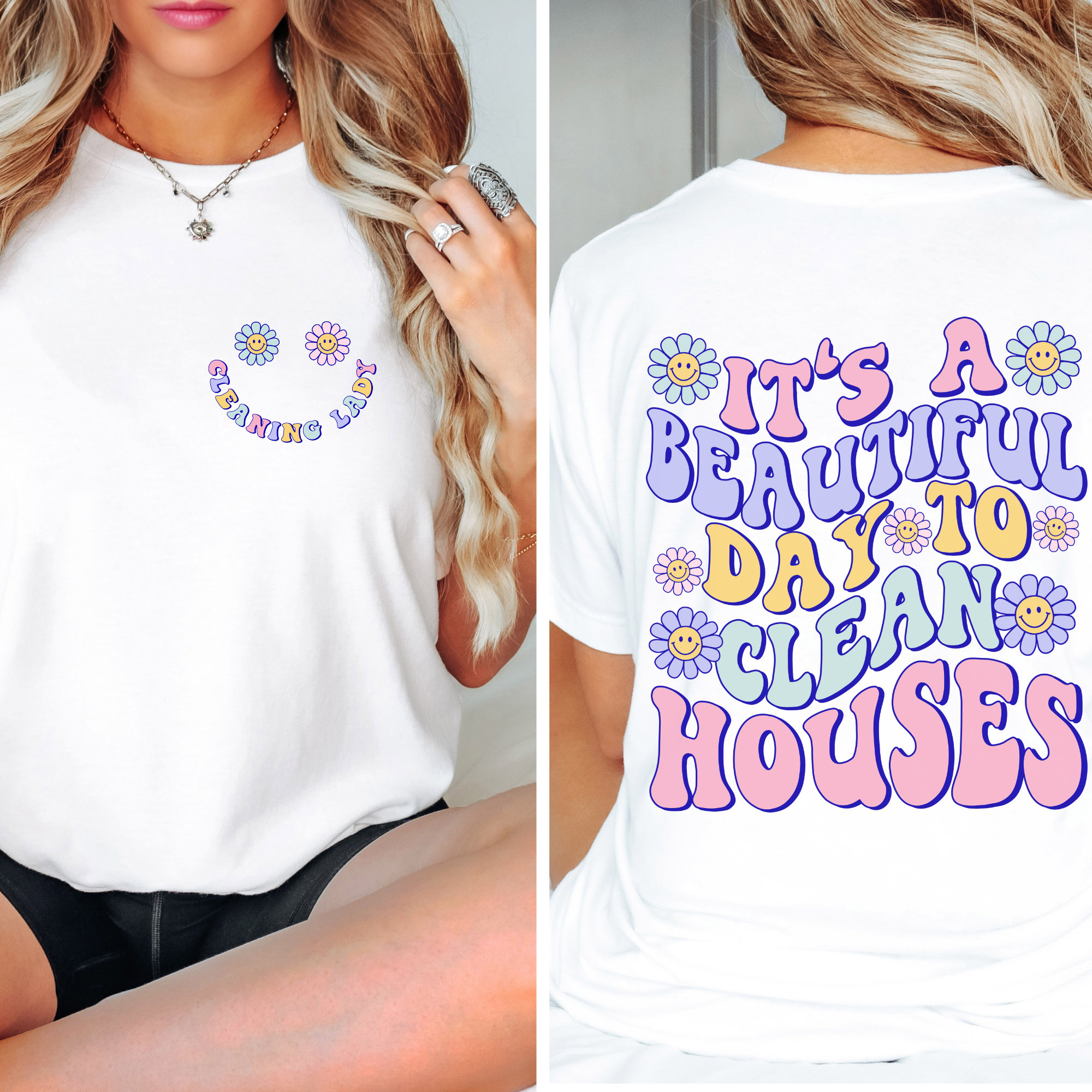 Cleaning Lady T-shirt: Retro Floral Housekeeping Gift - Etsy