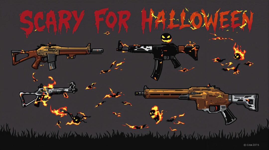 Scary for Halloween: Haunted Weapon Skins Collection - Etsy