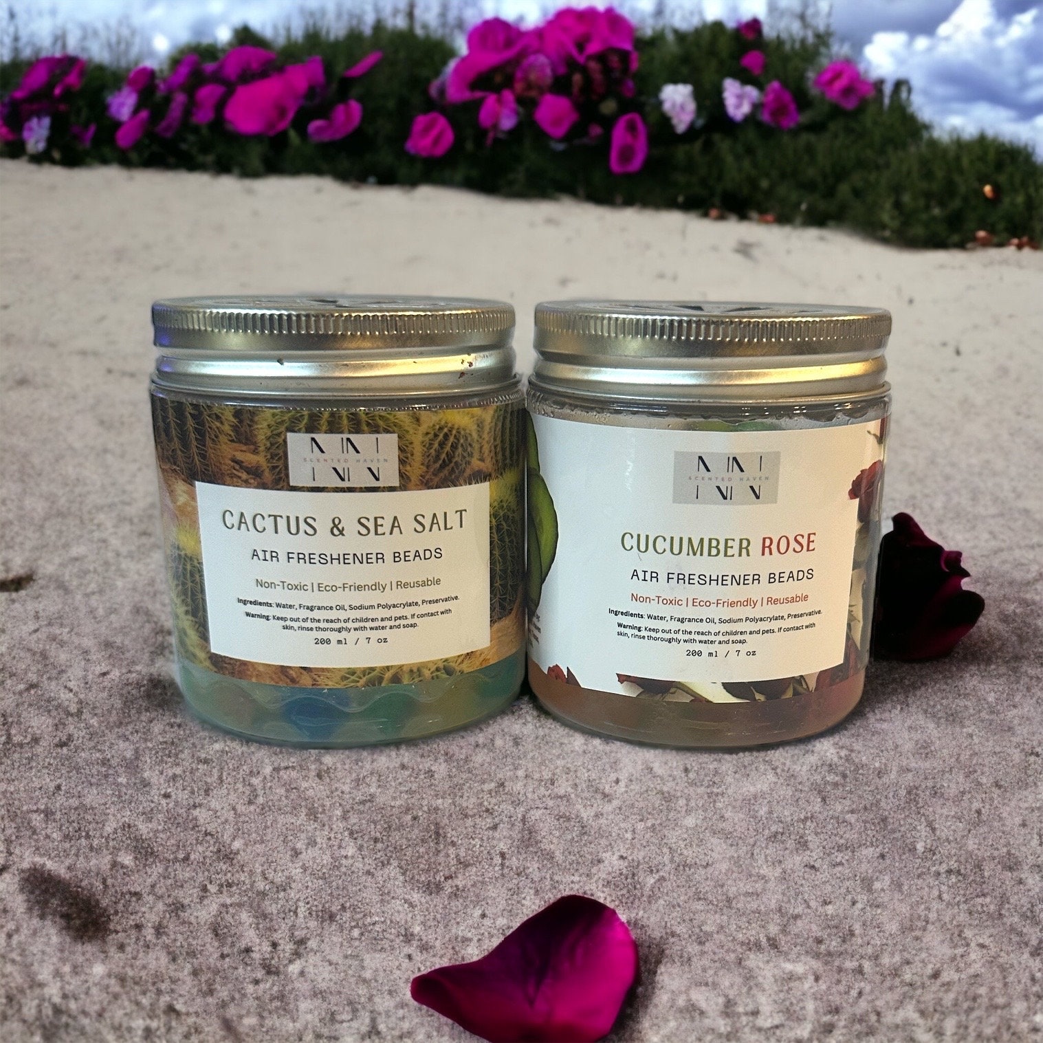 Cucumber Rose & Cactus Sea Salt Air Freshener Beads | Water Beads ...