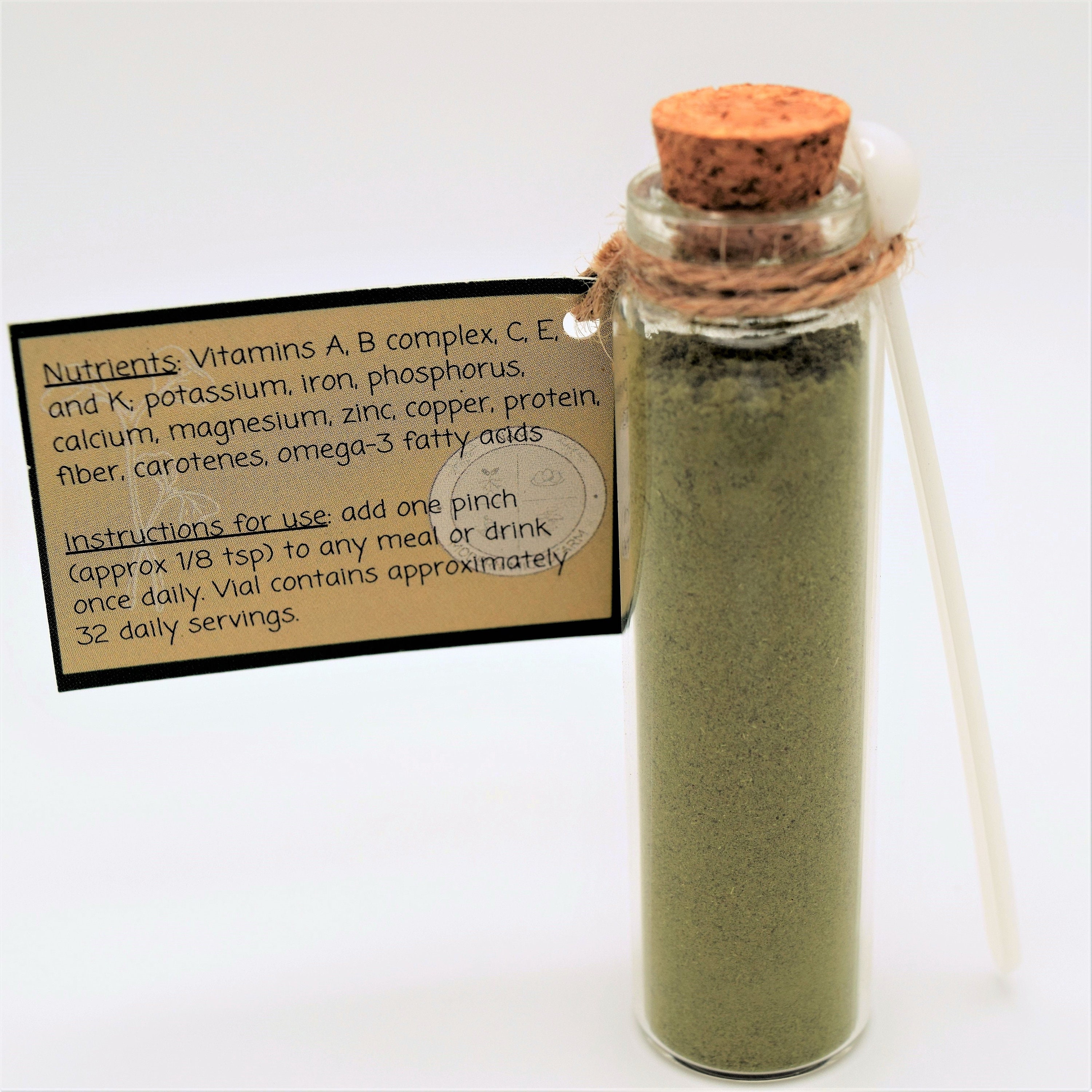 Microgreen Supplement Powder MIXES Concentrated, 1/8 Tsp Serving, One ...