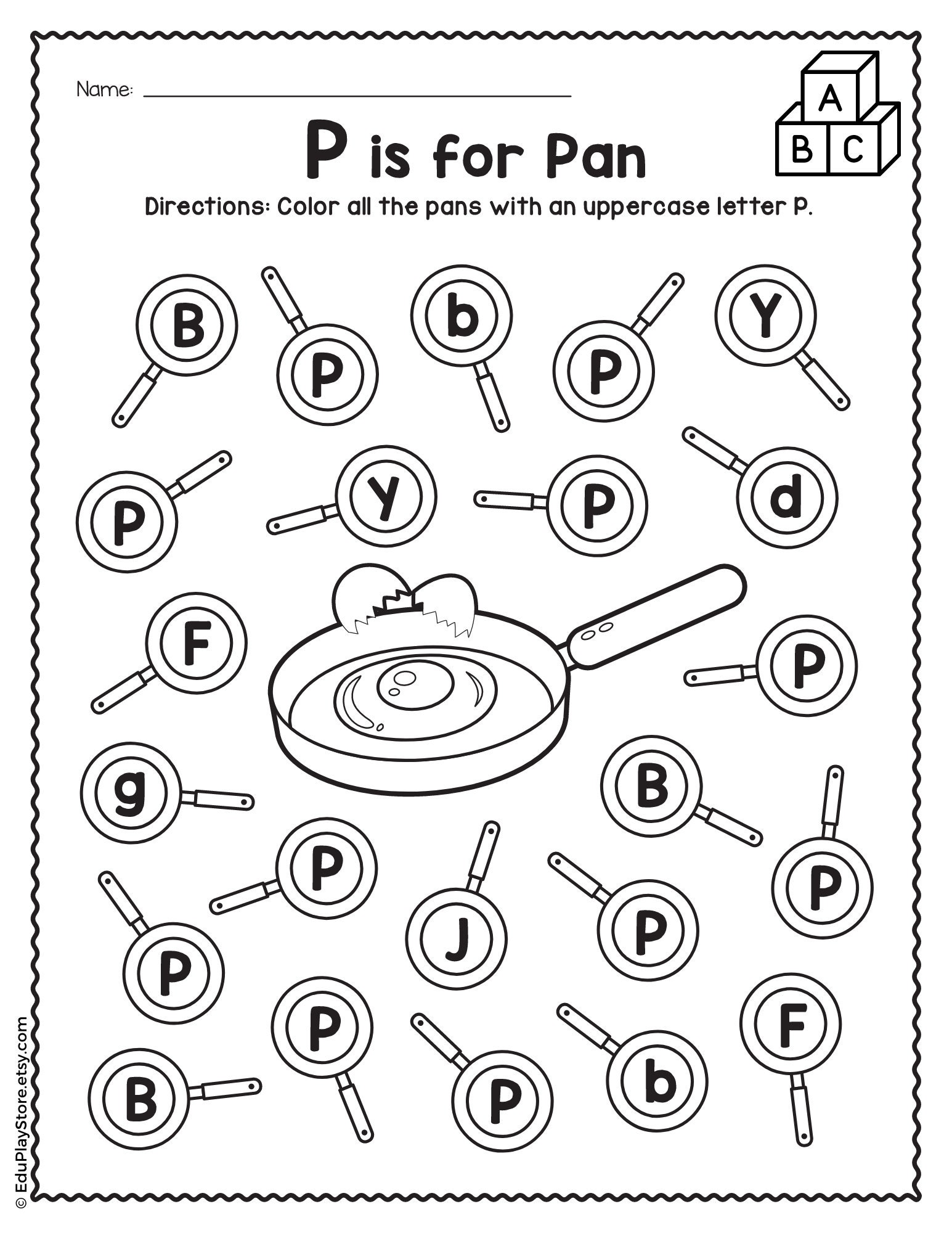 Find the Letter Game | Alphabet Recognition Worksheets | Printable ABC ...