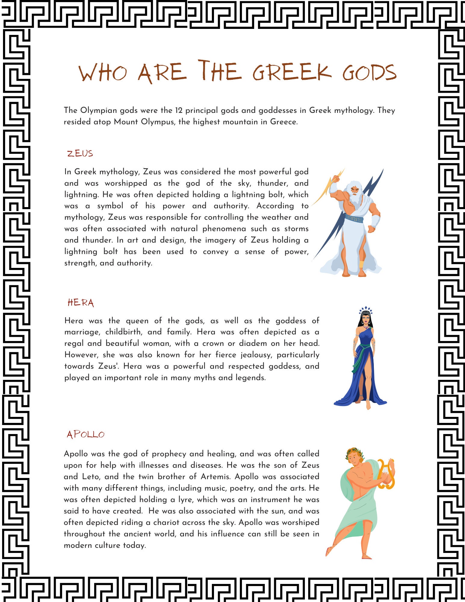 Explore Ancient Greece With Printable Games, Trivia and Worksheets ...