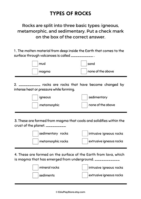 Grade 3 Earth Science Worksheets Earth Science Worksheets | 3rd & 4th