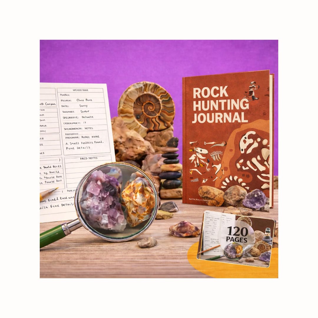Fossil and Rock Collecting Log Book | Field Journal for Geologists ...