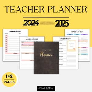 Get Organized With Our Teacher Planner 24-25 Includes Student Info ...