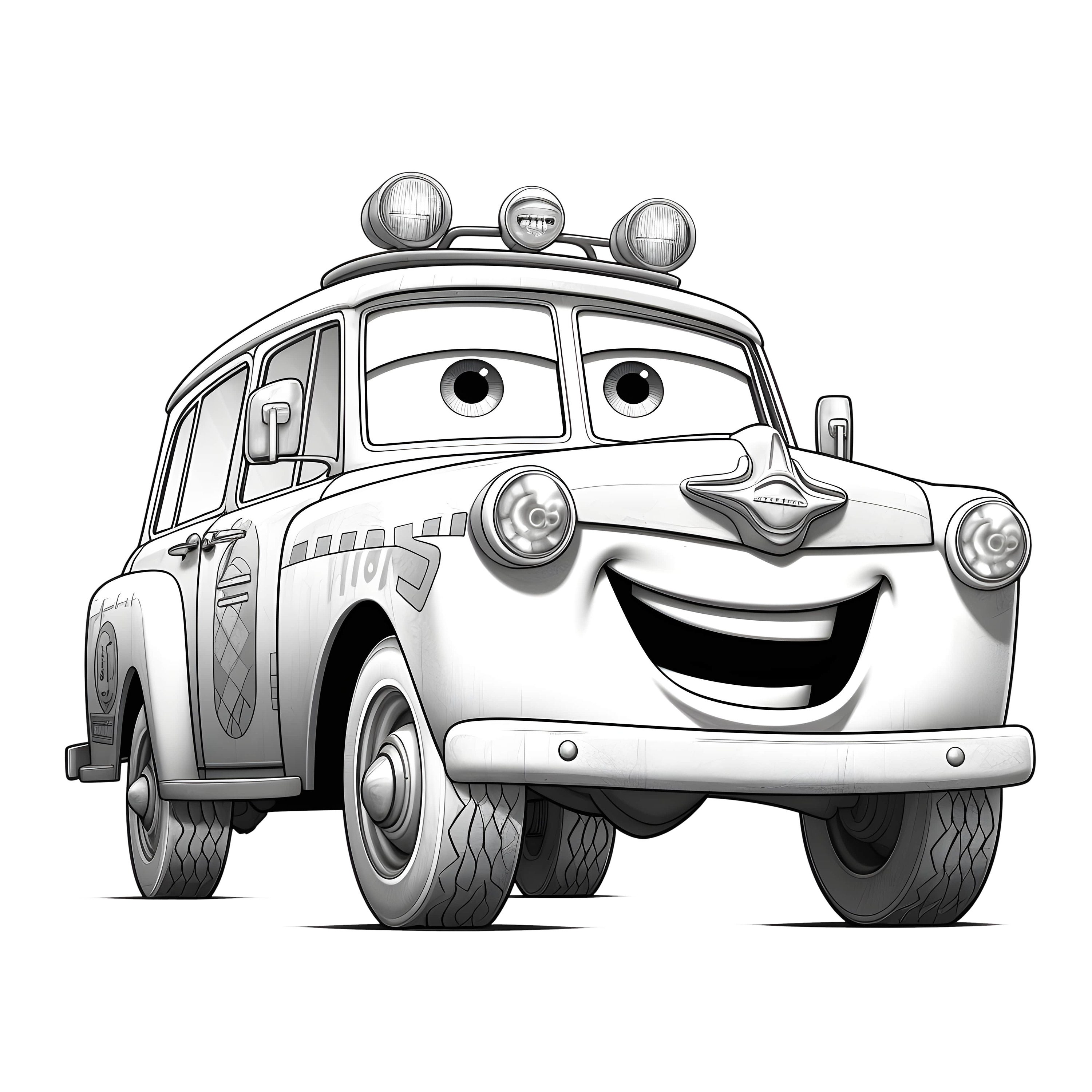 Cars Coloring Pages | Printable Car Coloring Book for Kids | Digital ...