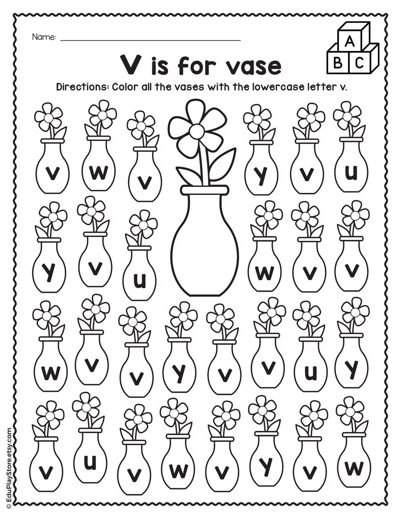 Find the Letter Game | Alphabet Recognition Worksheets | Printable ABC ...