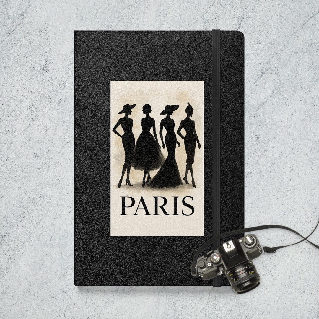 Hardcover Notebook A5 | Paris Journal | Fashion Illustration Notebook ...