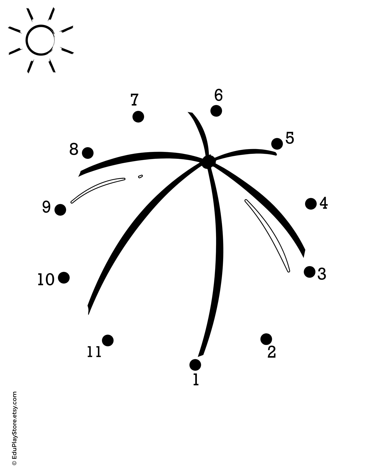 Summer Dot to Dot Coloring | Printable Connect the Dots PDF | 50 Pages ...