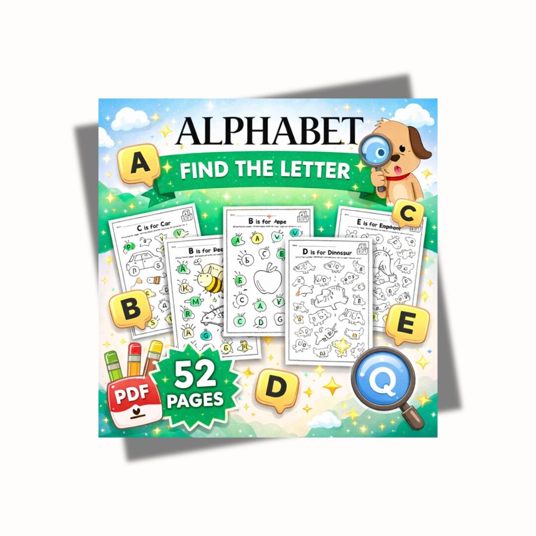 Find the Letter Game | Alphabet Recognition Worksheets | Printable ABC ...