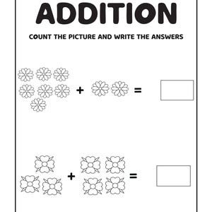 Preschool and Kindergarten Math Worksheets | Counting, Addition, Early ...
