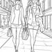 Fashion Coloring Book | Stylish Outfit Illustrations | Digital Download ...
