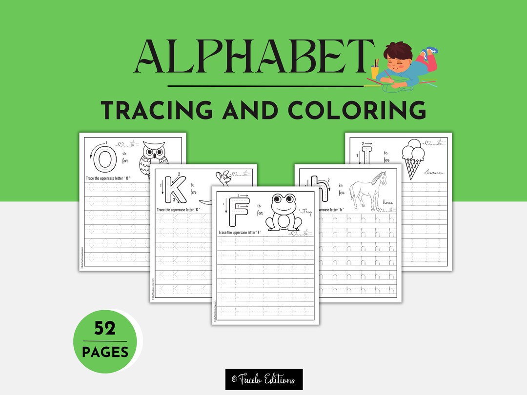 Explore the Alphabet Tracing & Coloring Book : an Engaging Educational ...