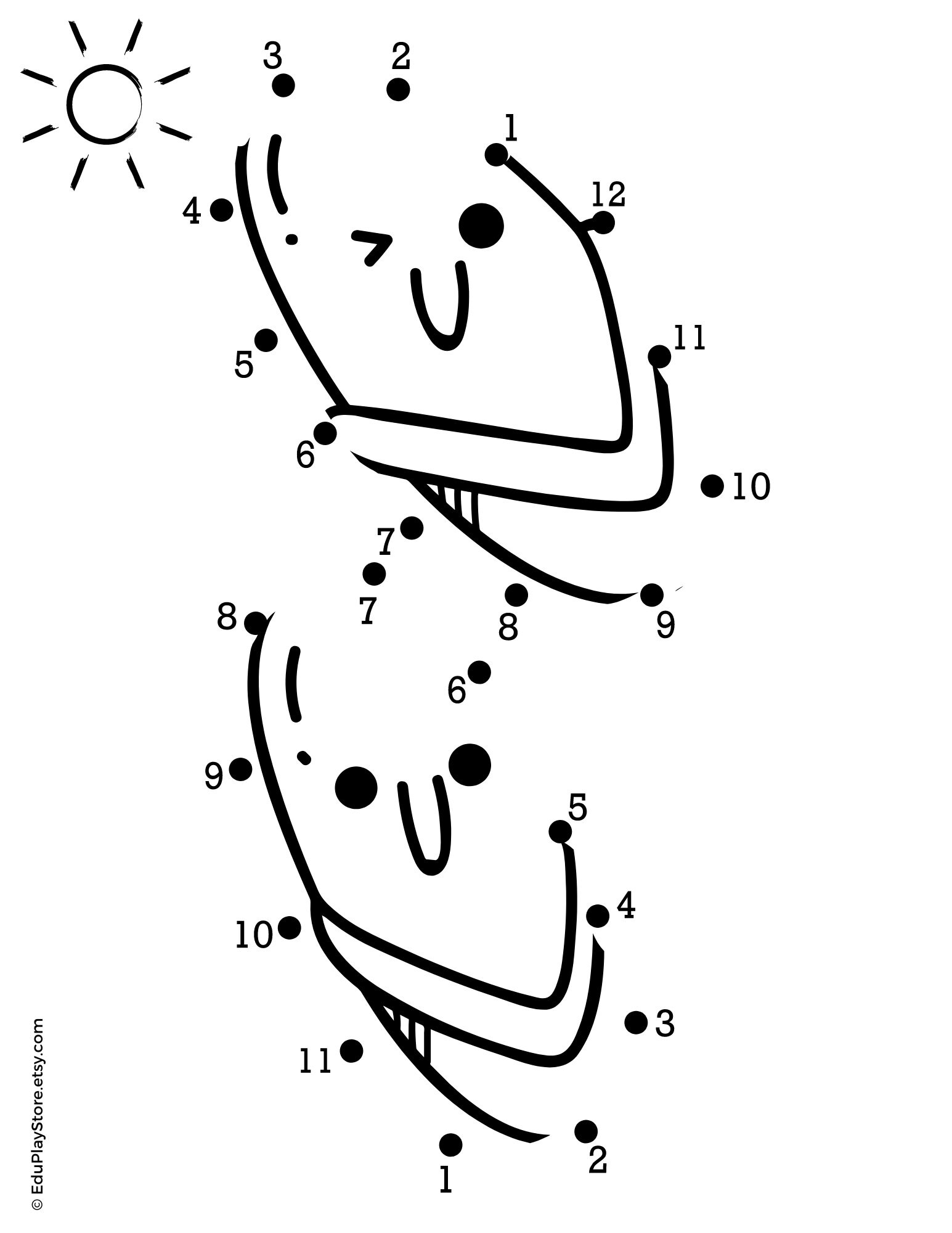 Therapeutic Dot-to-dot Coloring : Printable Puzzle for Mindfulness ...