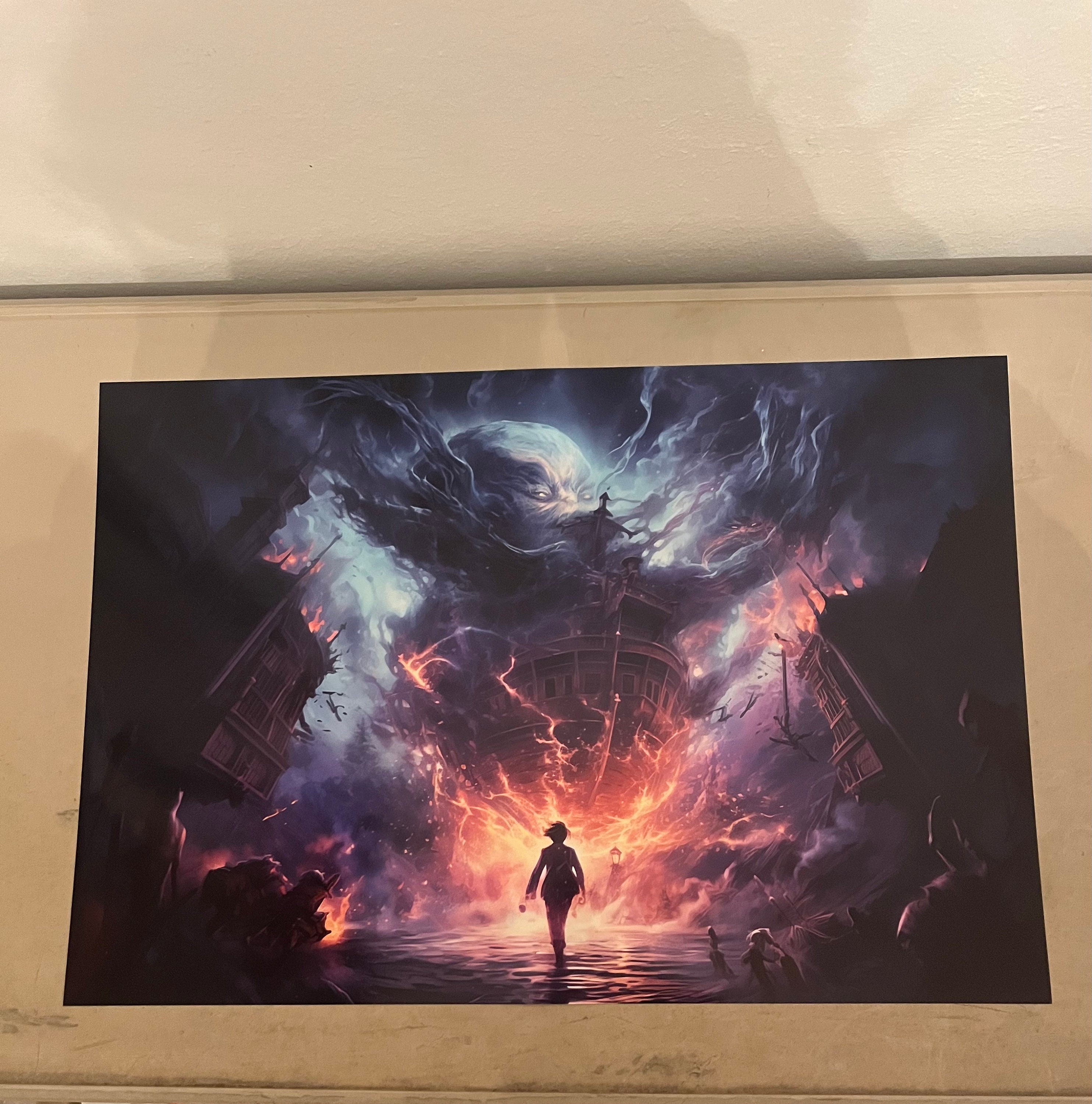 The Limbo Boat Poster Fantasy Fan-art Format A3 48x33cm other Format ...