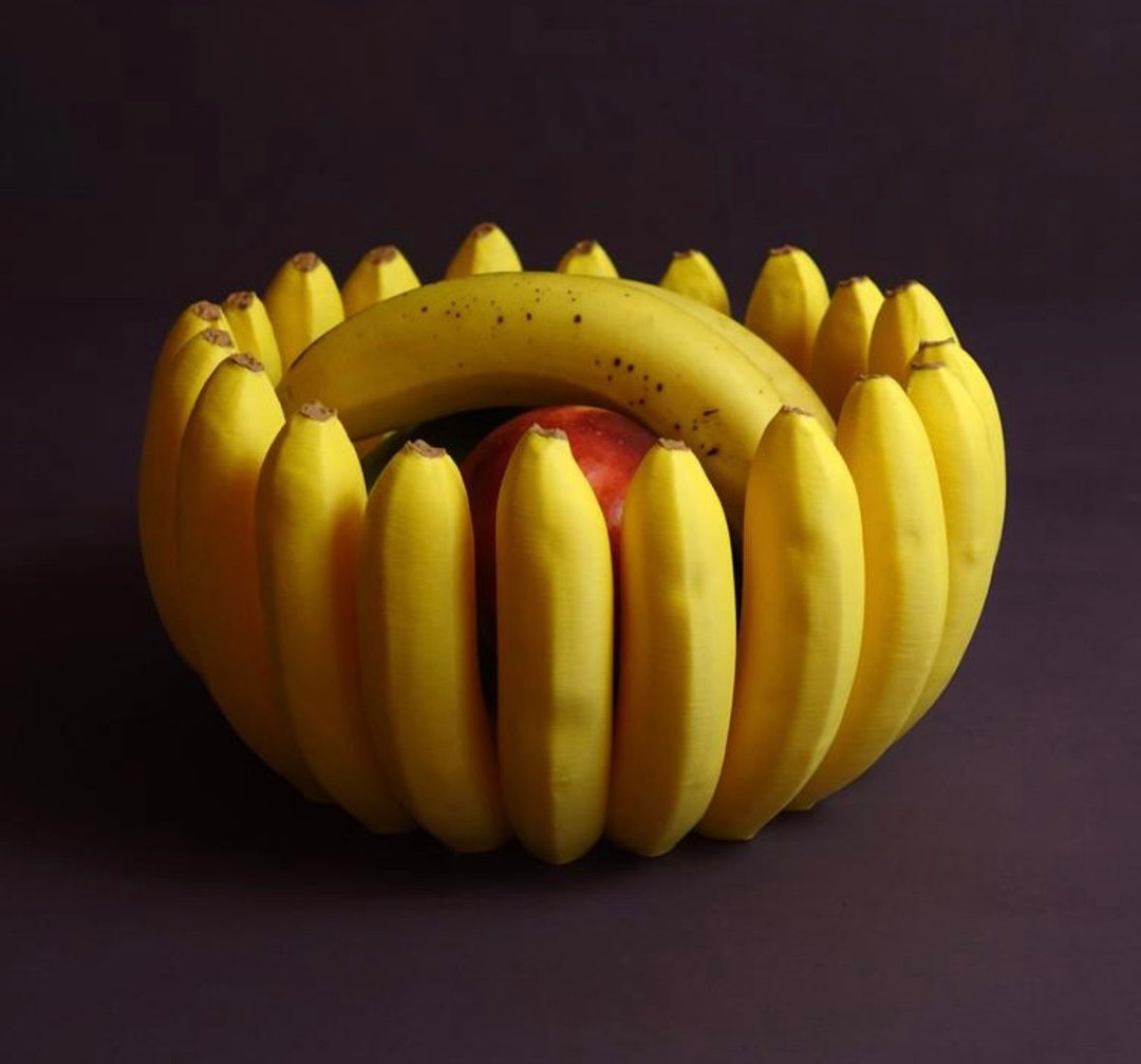 Unique Banana Fruit Bowl, Whimsical Banana-shaped Centerpiece, Kitchen ...