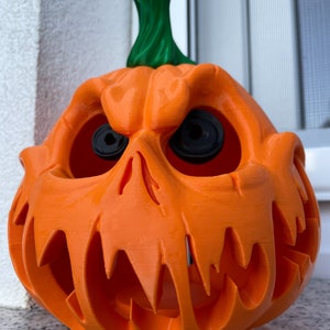 Spooky 3D Printed Jack-o'lantern Halloween Pumpkin Decoration - Etsy