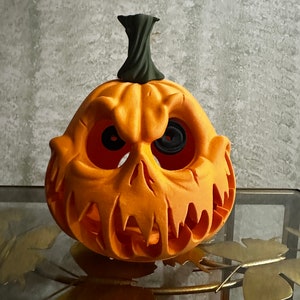 Spooky 3D Printed Jack-o'-lantern | Halloween Pumpkin Decoration - Etsy