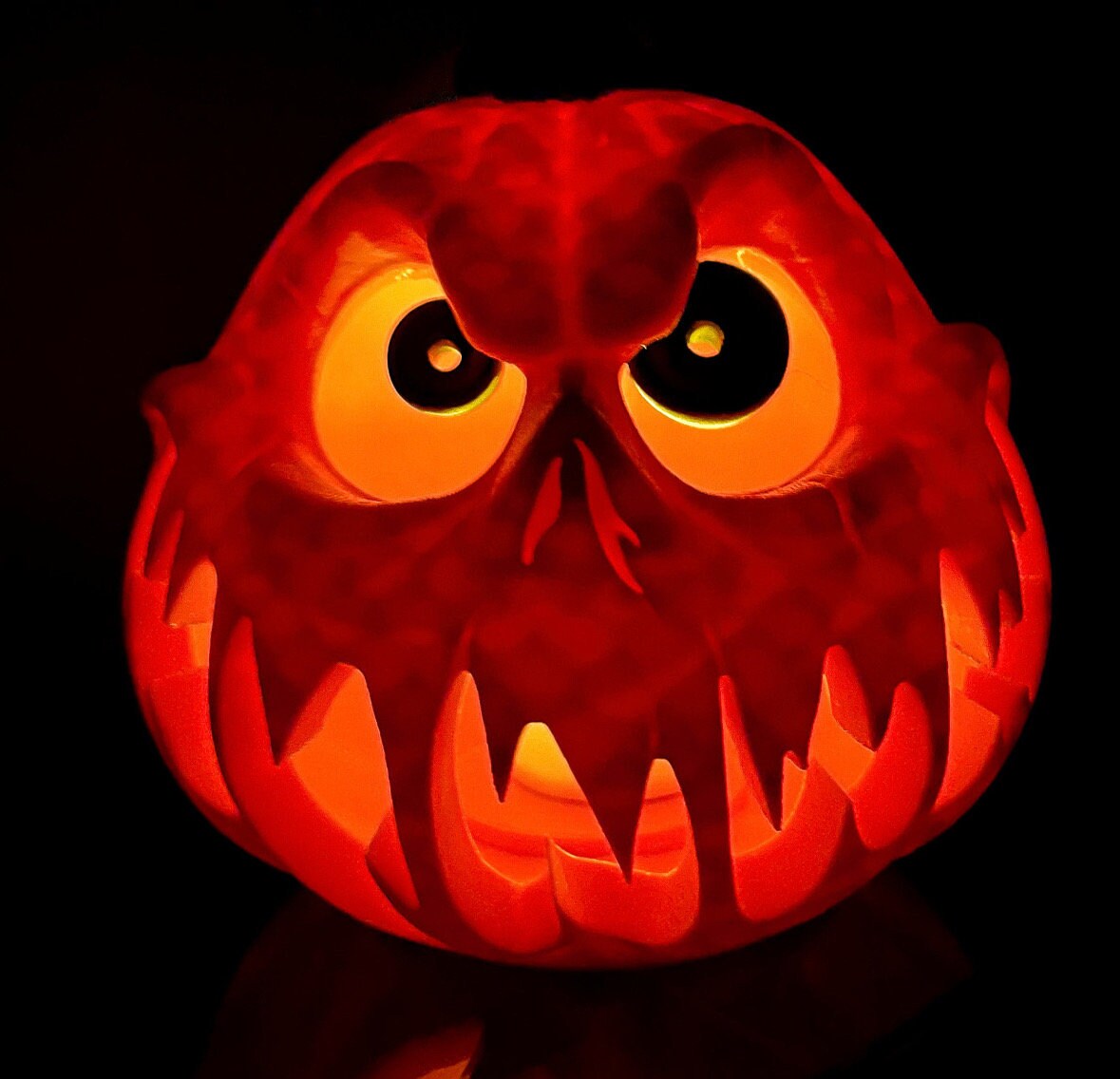 Spooky 3D Printed Jack-o'lantern Halloween Pumpkin Decoration - Etsy