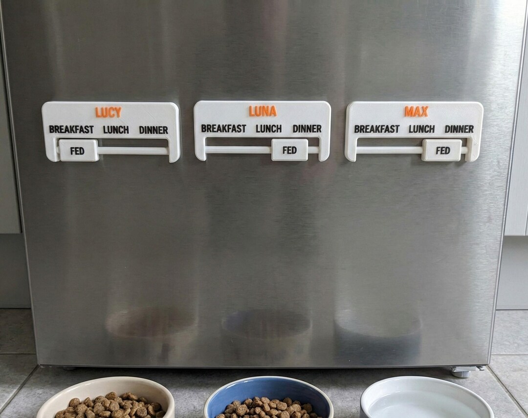 Custom Name Pet Feeder Indicator | Dog Mom Gift | Cat Lover ...