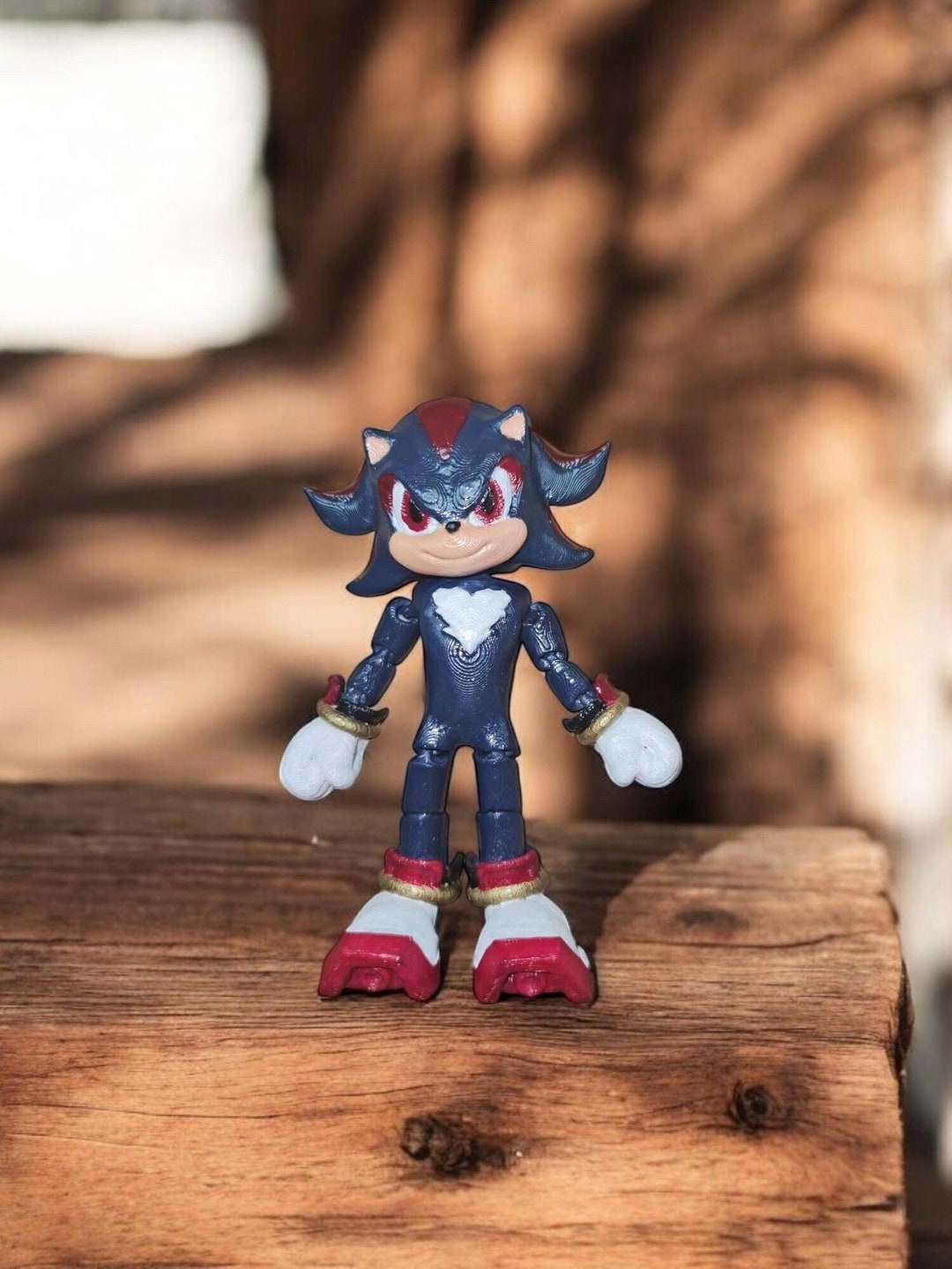 Articulated Shadow Sonic Figure: Hand-painted Movie Decor - Etsy