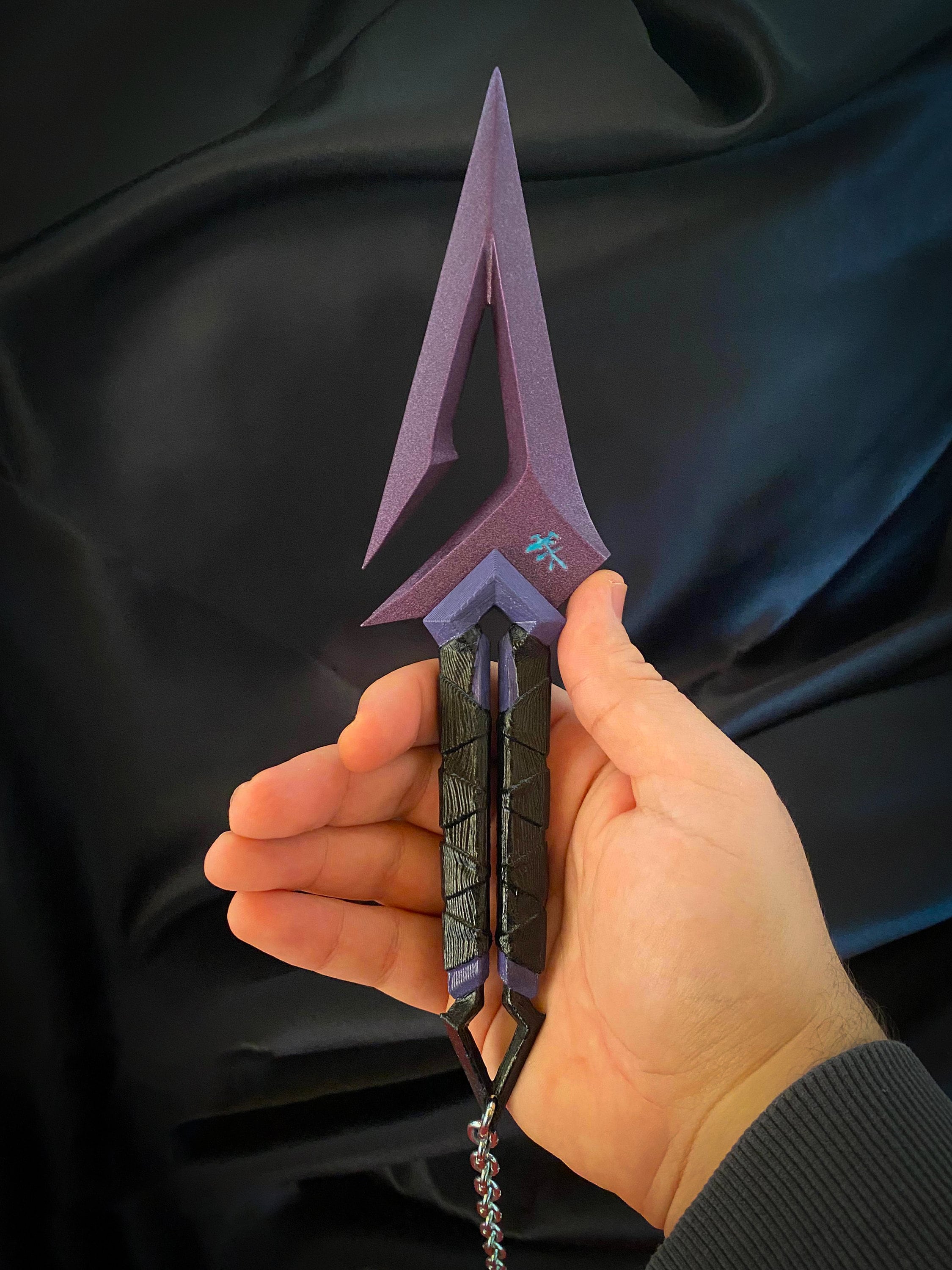 Valorant Kuronami Knife Purple-3d PRINT Knife-valorant Cosplay-valorant ...