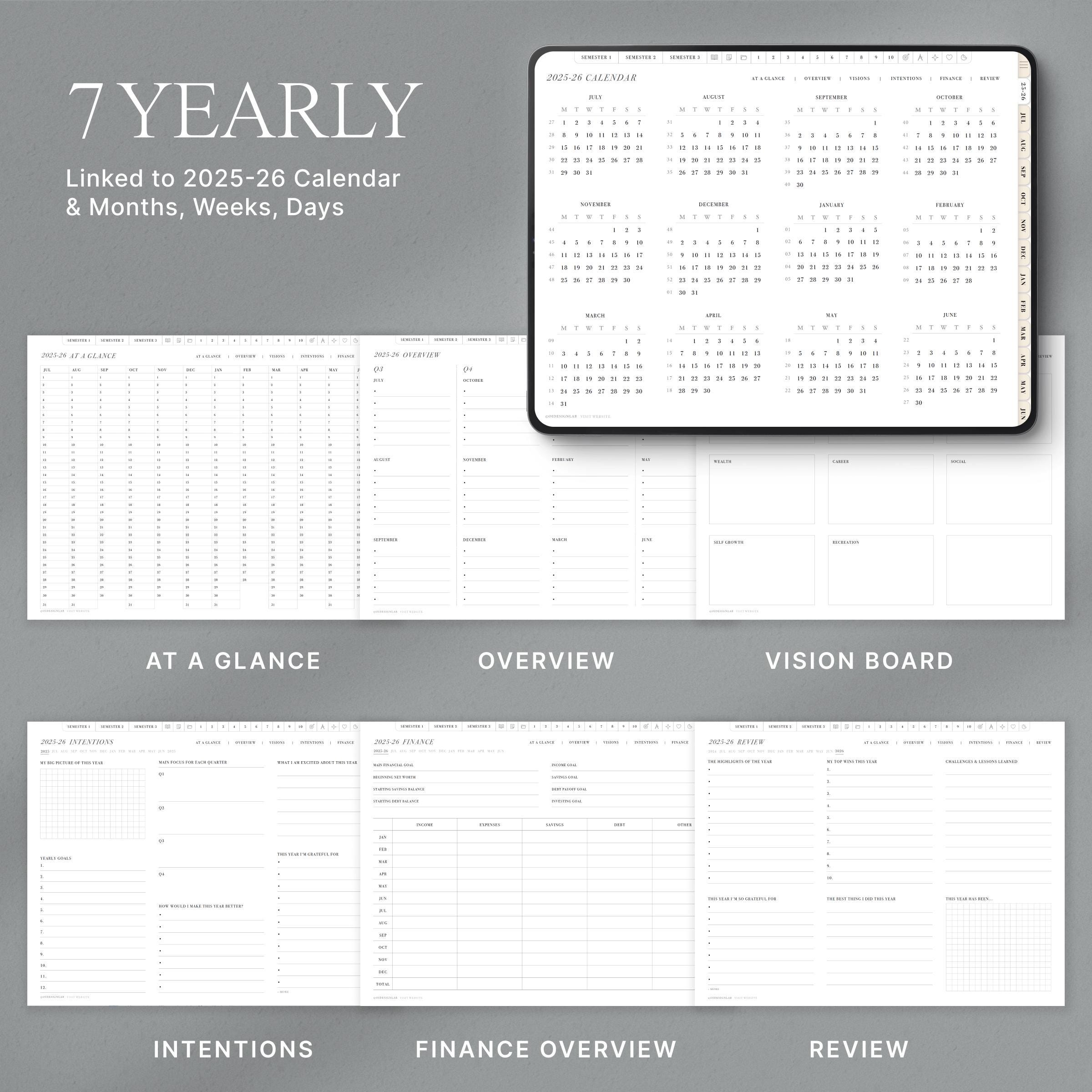 2025-2026 Academic Digital Planner: Student Life Organizer (goodnotes ...