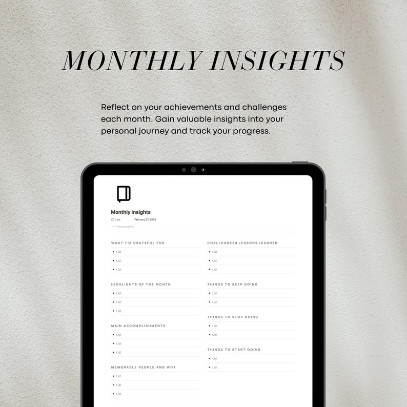 Notion Gratitude Journal Template Digital Journal Notion Daily Journal ...