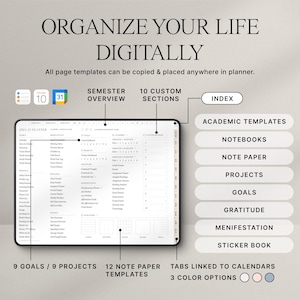 2025-2026 Academic Digital Planner: Student Life Organizer (goodnotes ...