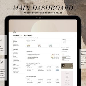 Notion University Planner Template Ultimate Student Planner Notion ...