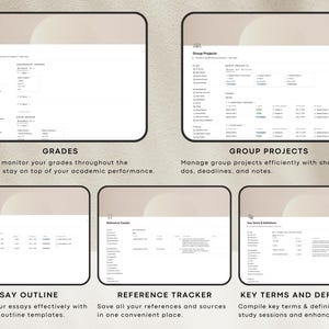 Notion University Planner Template: Student Academic Organizer (digital ...