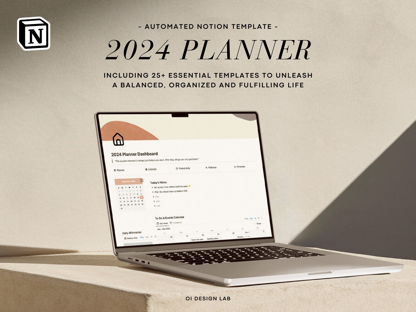 2024 Notion Template Ultimate Life Planner All in One Notion Planner Dashboard Personal Planner ...