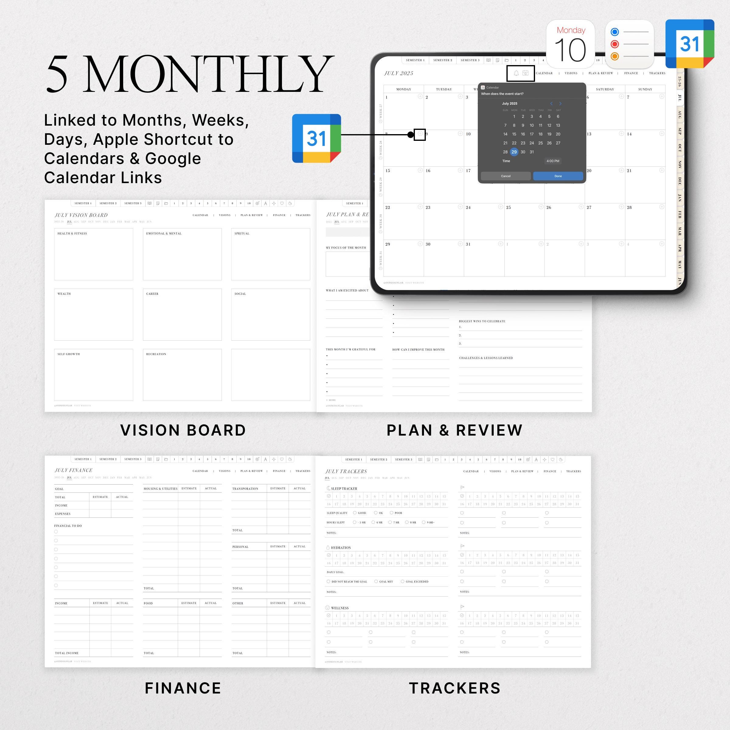 2025-2026 Academic Digital Planner: Student Life Organizer (goodnotes ...