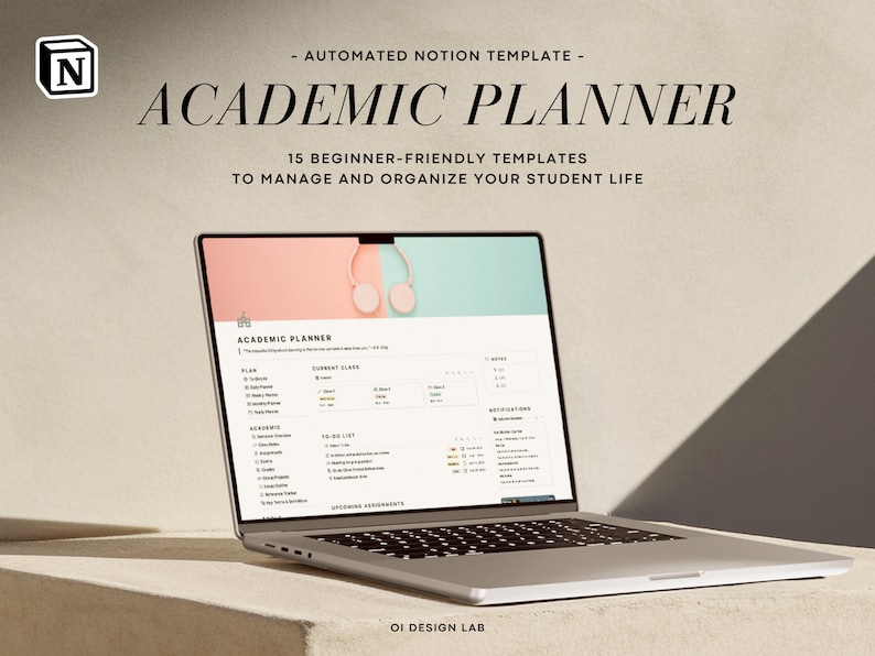 Notion Academic Planner Ultimate Student Planner Notion Template ...