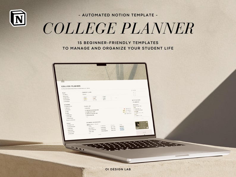 Notion College Planner Ultimate Academic Planner Notion Template ...