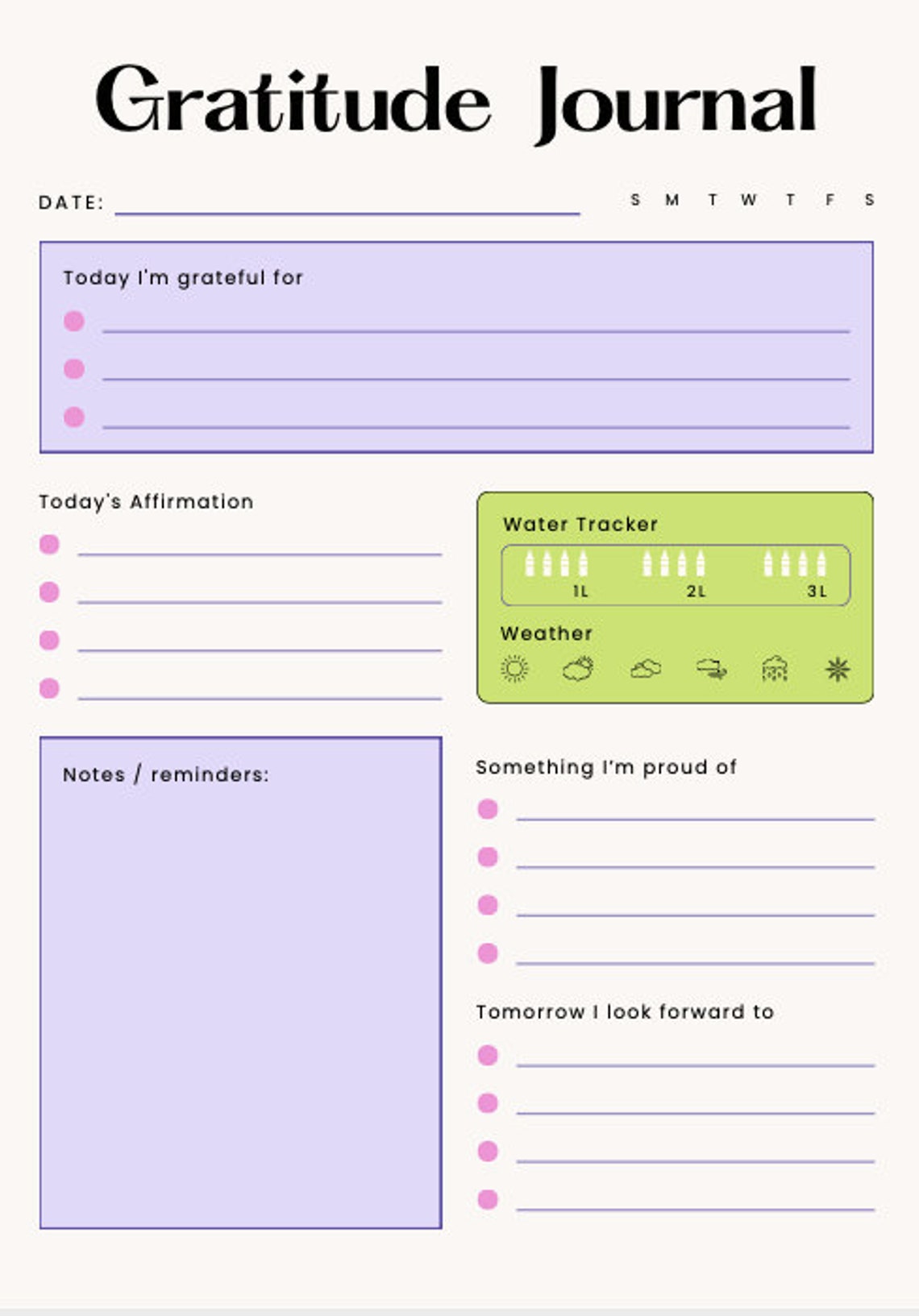 Gratitude Journal - Etsy