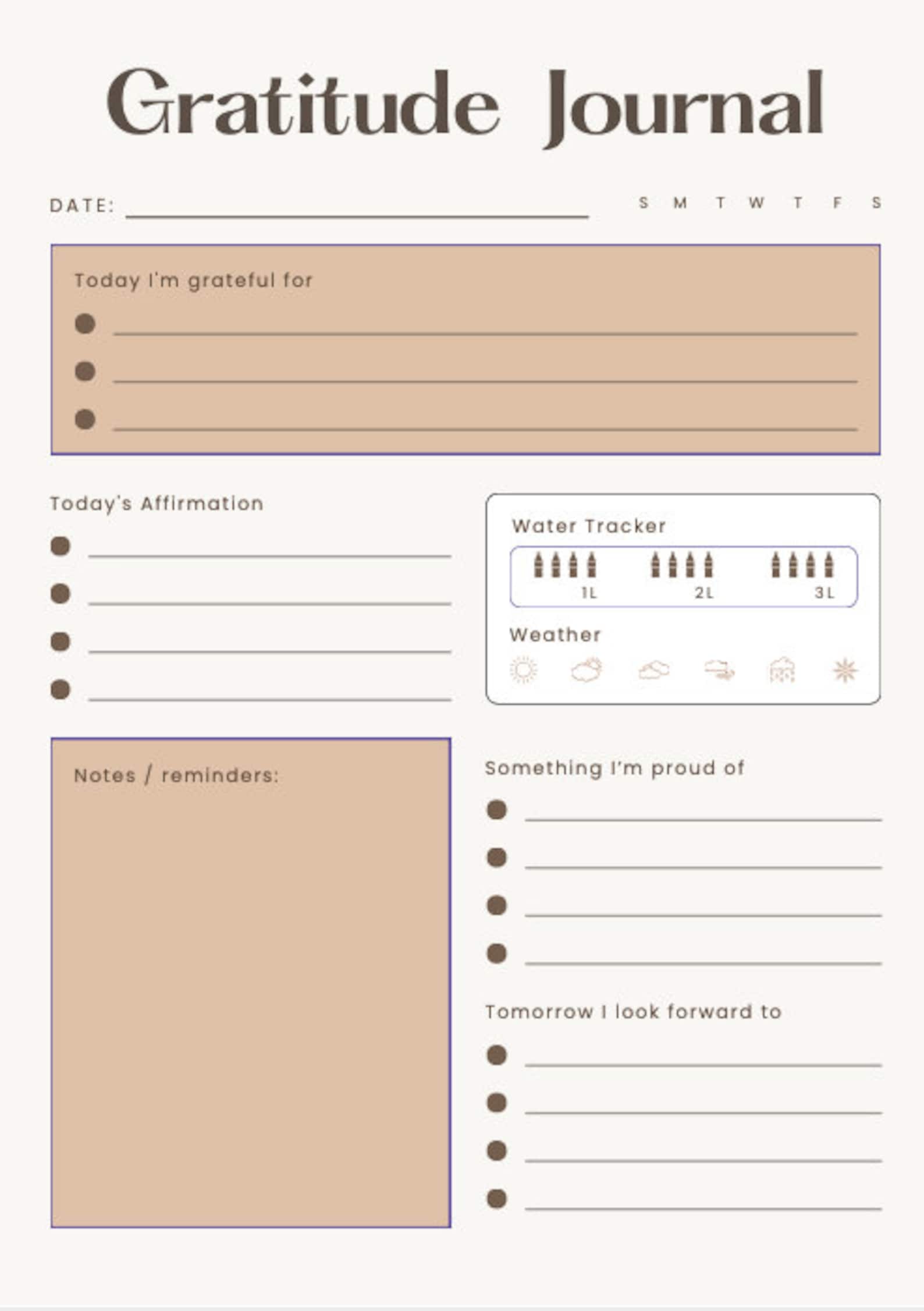 Gratitude Journal - Etsy