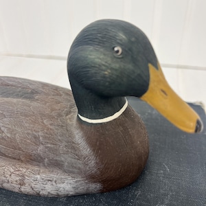Vintage Hand Crafted Resin Duck Decoy – Mallard Folk Art Figurine ...