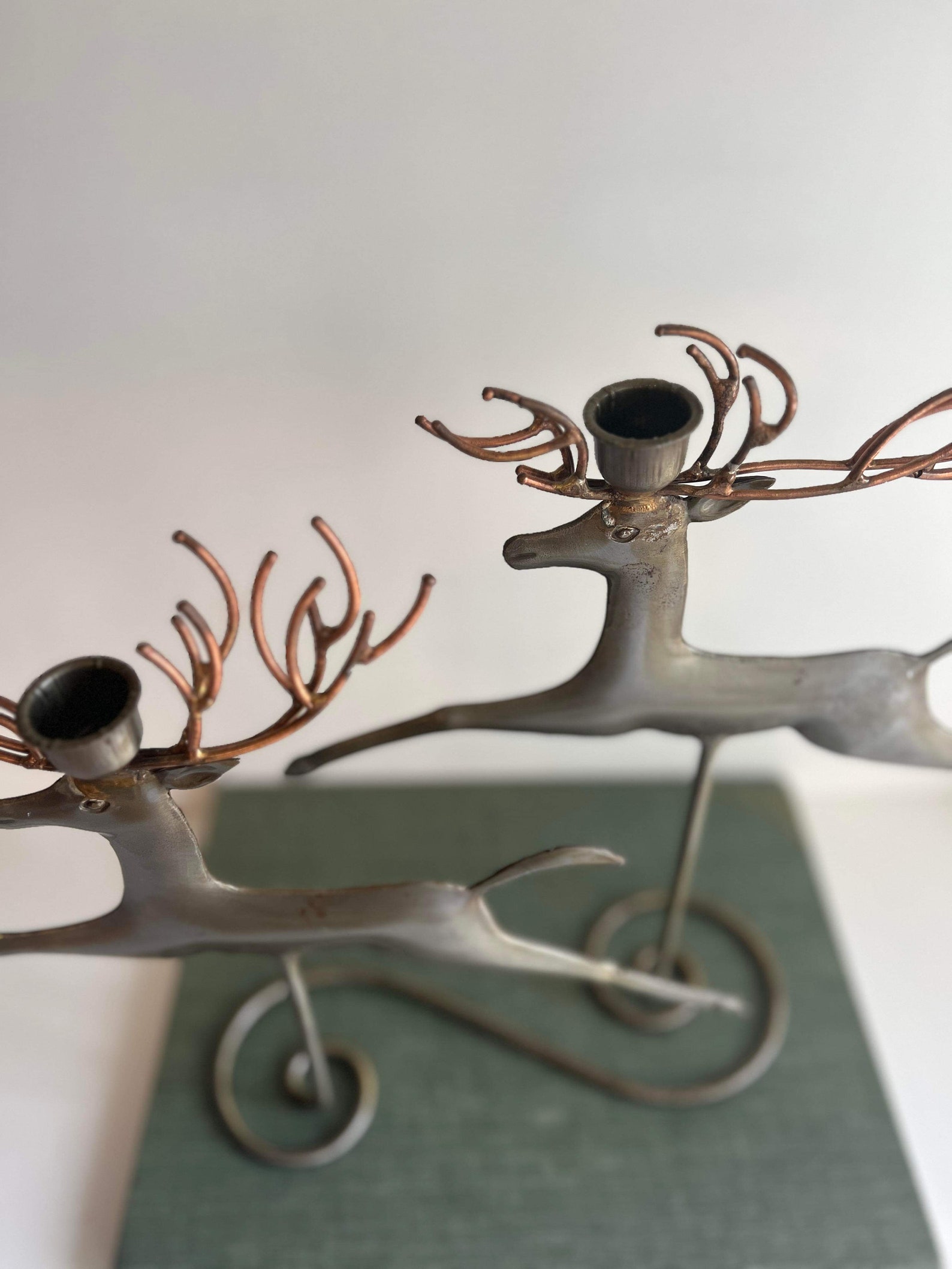 Vintage Double Reindeer Candelabra / Reindeer Candle Holder - Etsy